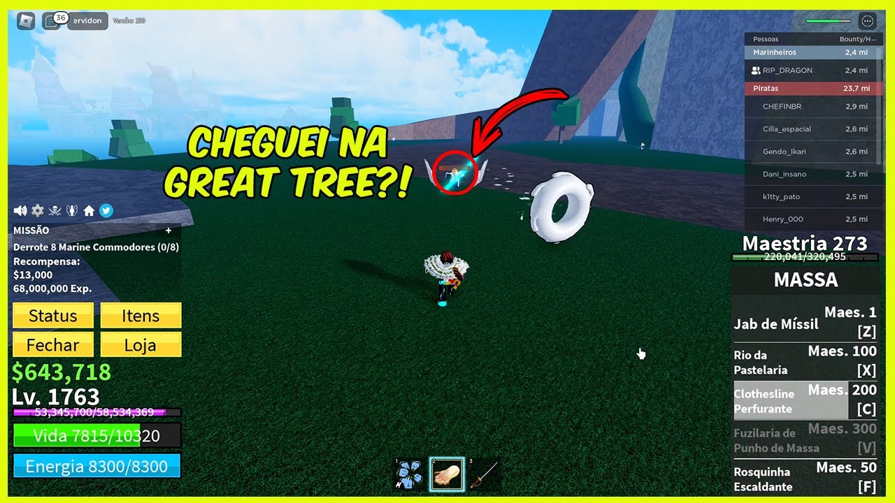 Conquistando o mar em Blox Fruits: Vou ser o maior Pirata?! Rumo a ...