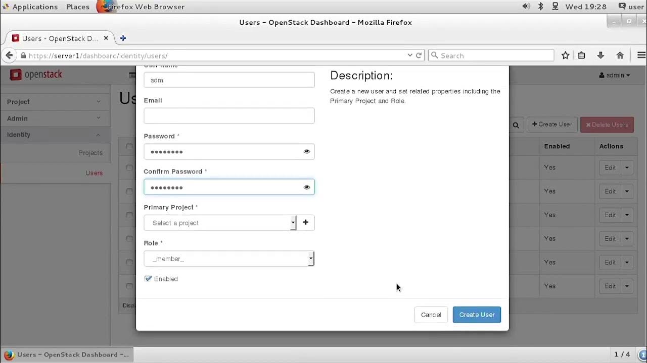 051 Openstack: Creating A User - YouTube