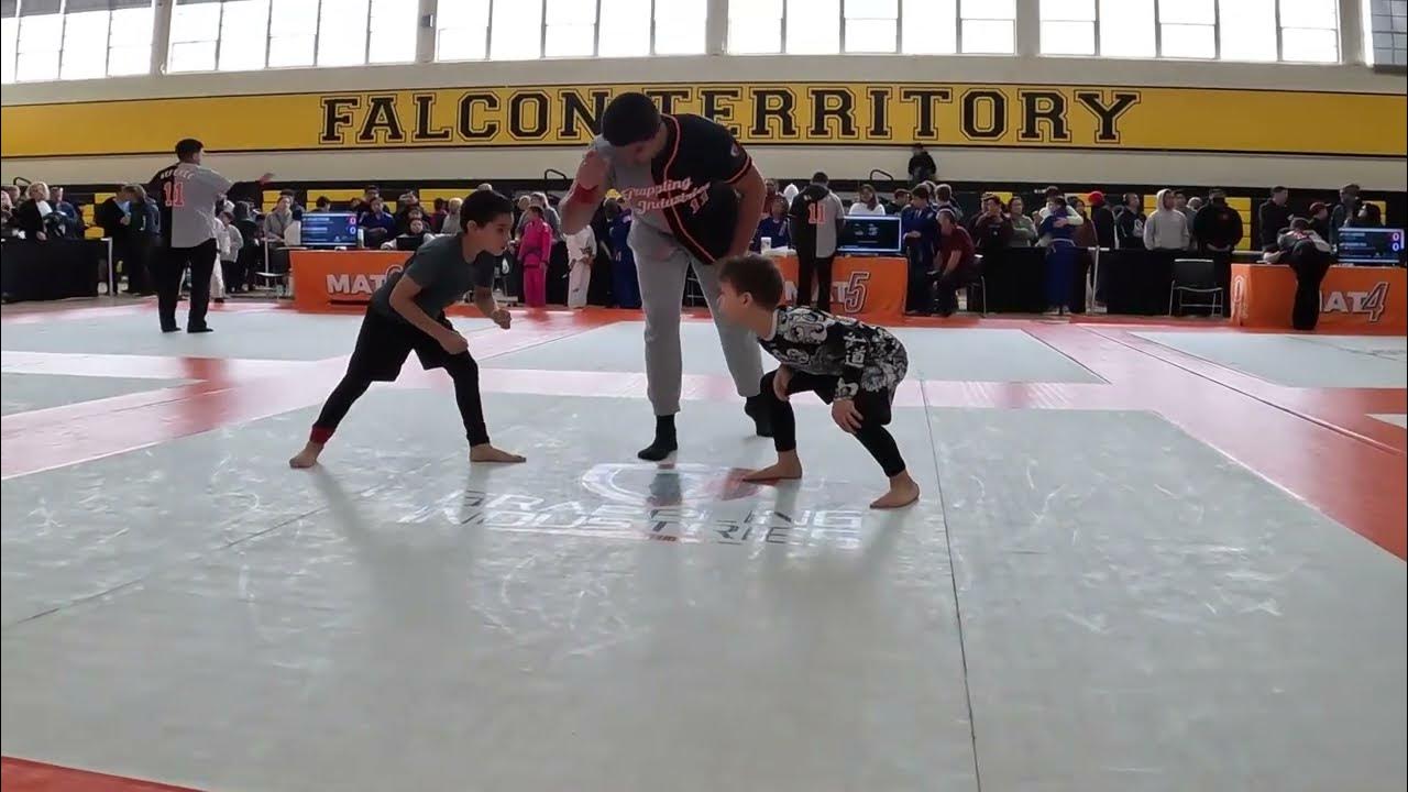 8 year old Jiu-Jitsu grey belt - Grappling Industries San Jose, CA 02/11/23 Nazary Perkov No-GI ...