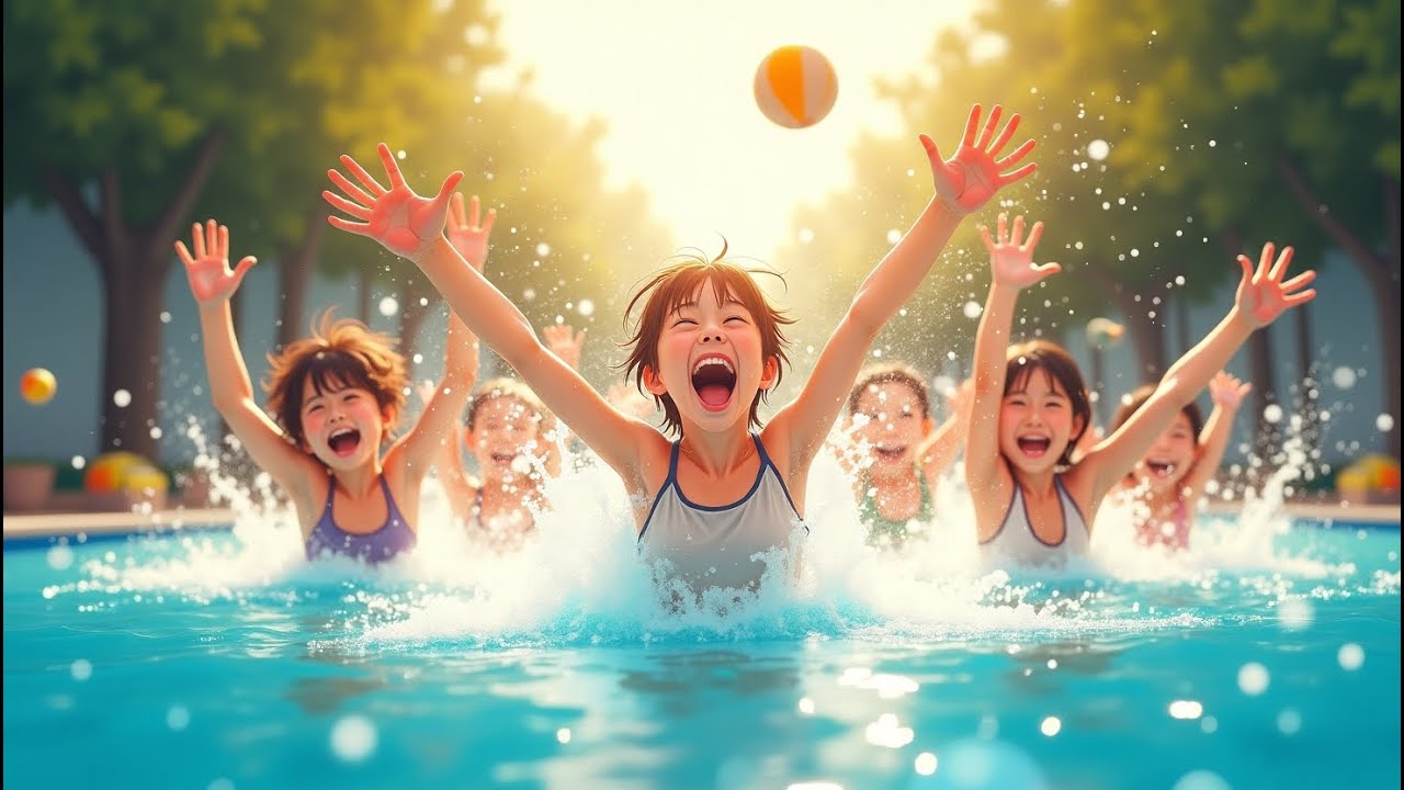 Fun Summer Swimming Rhymes for Kids | Splash & Learn! 🏊‍♀️💦 - YouTube