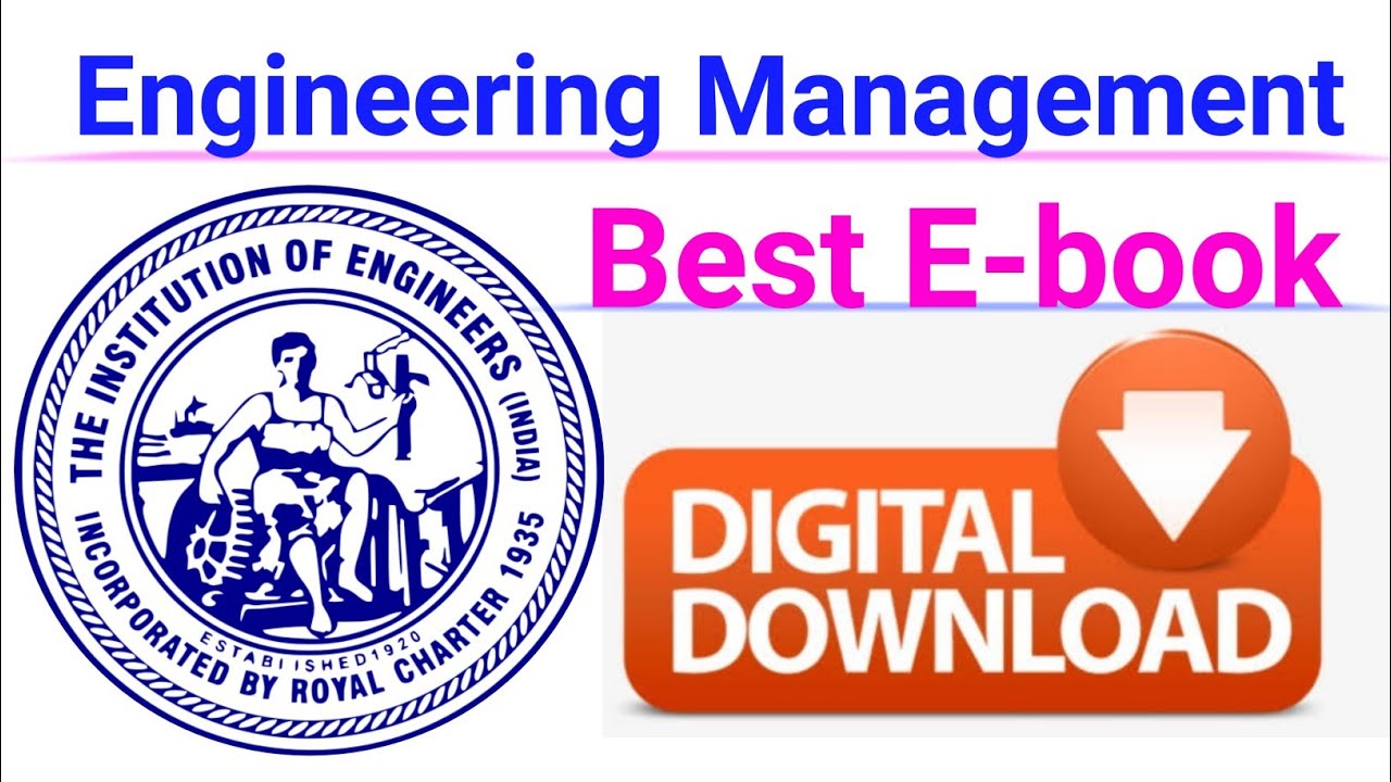 AMIE Section B Engineering Management e-Book Download Now 👇 - YouTube