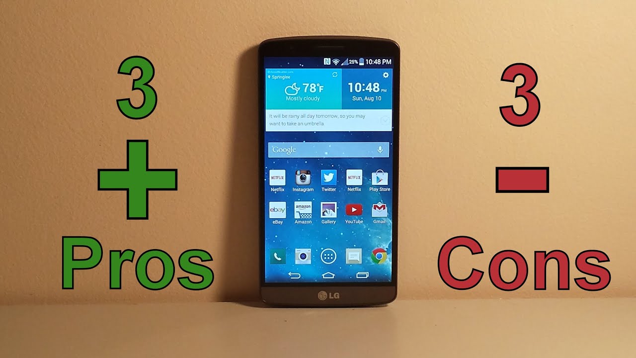 LG G3: 3 Pros, 3 Cons - YouTube