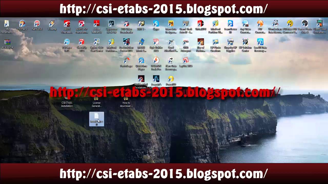 How to download and install CSI ETABS 2015 version 15.0.0.1221 [32-64 Bit] 2016 - YouTube