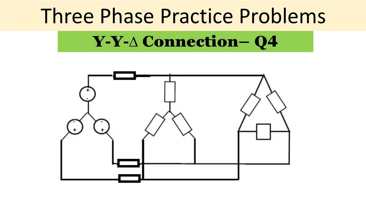 Three phase circuit- Question no. 4 - YouTube