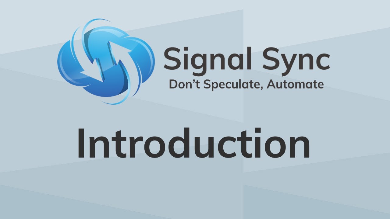 Signal Sync Introduction - YouTube