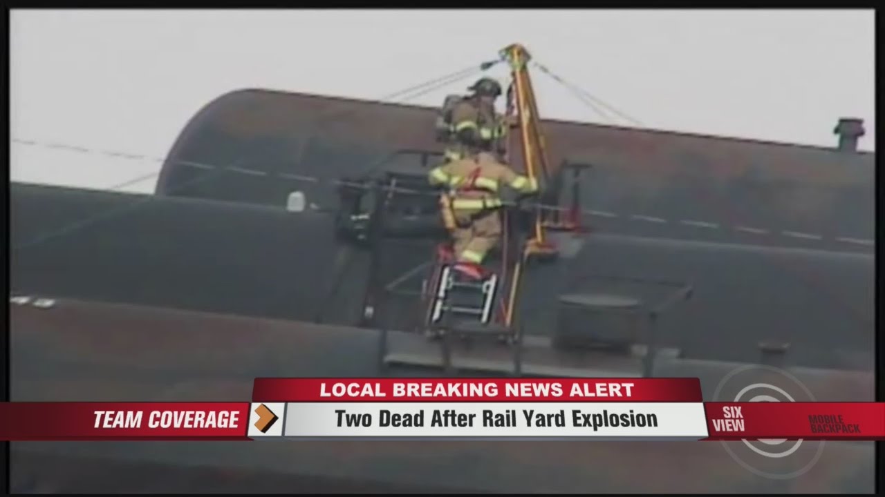 Two Dead After Rail Yard Explosion - YouTube