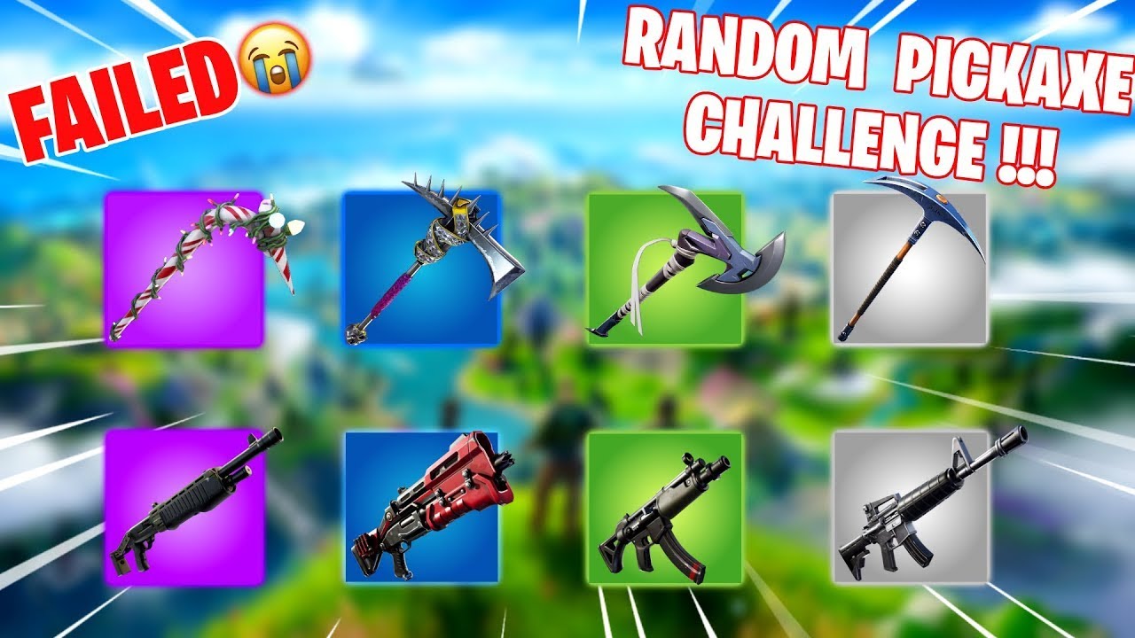 Random Pickaxe Challenge - YouTube