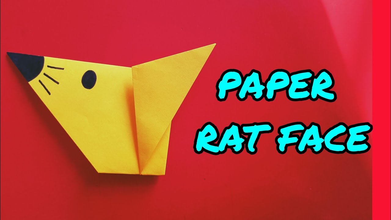 How to Make a Rat Face with Paper ||Craft || - YouTube
