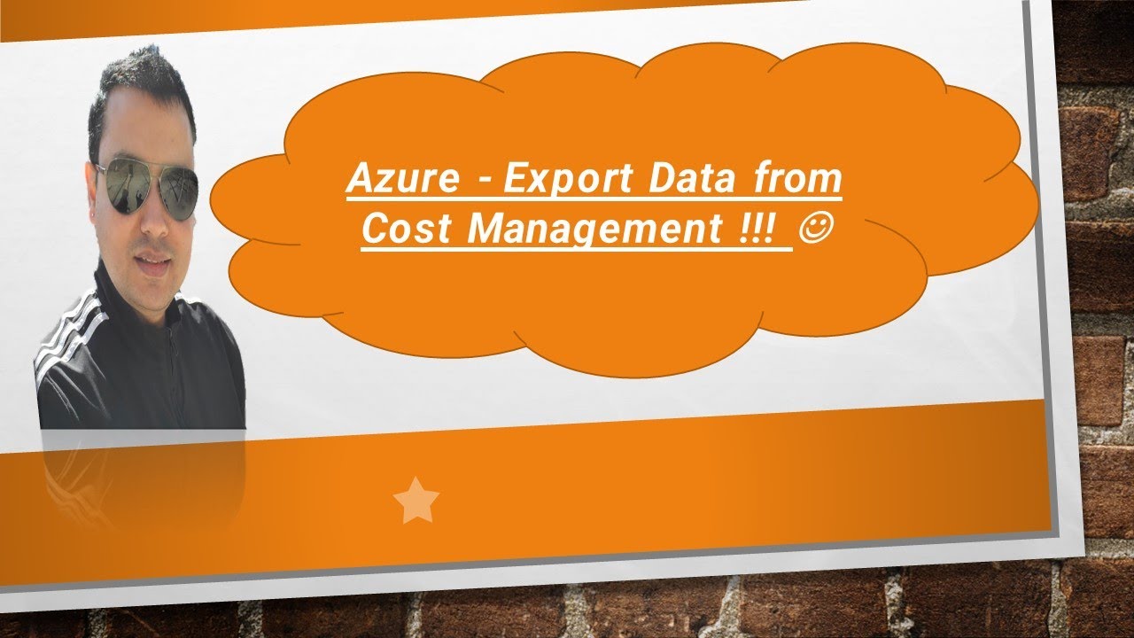 Azure - Export Data from Cost Management !!! - YouTube