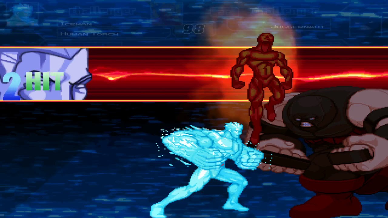 INTERNATIONAL MUGEN TOURNAMENT- ICEMAN & HUMAN TORCH VS JUGGERNAUT 5-2 ...