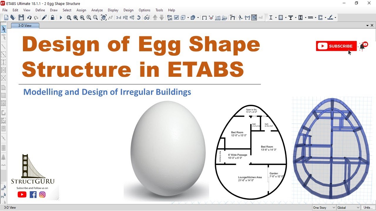 Design Of Egg Shape Structure In ETABS Design Of Irregular Buildings design-of-egg-shape-structure-in-etabs-design-of-irregular-buildings