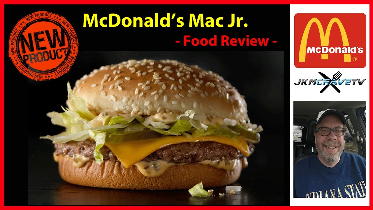 McDonald's Mac Jr™ Taste Test Review 🍔 | JKMCraveTV - YouTube