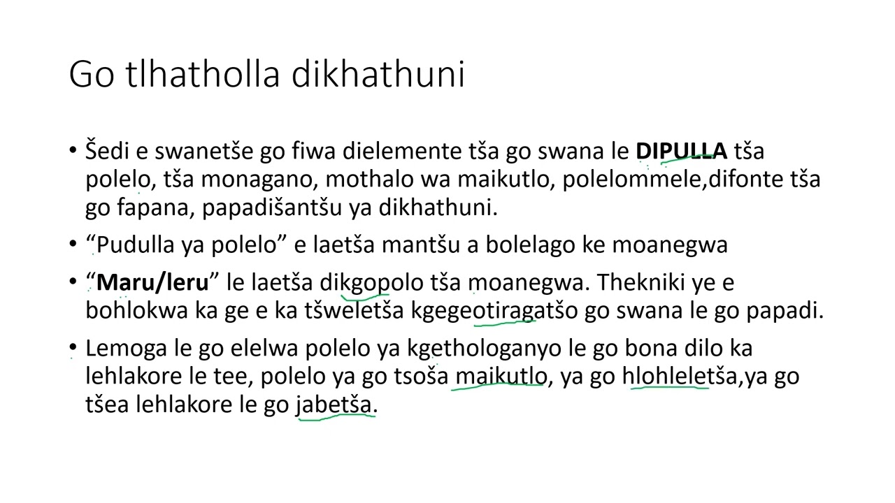 SEPEDI HOME LANGUAGE QUESTION 4 - YouTube