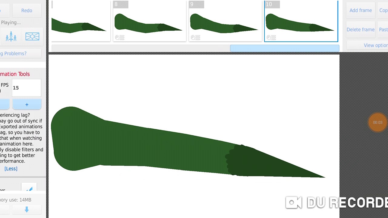 Tail movement test (untween) - YouTube