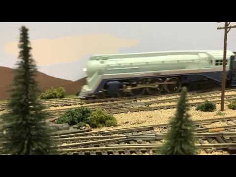 Santa Fe Blue Goose 3460 Pulling Passenger Train - YouTube