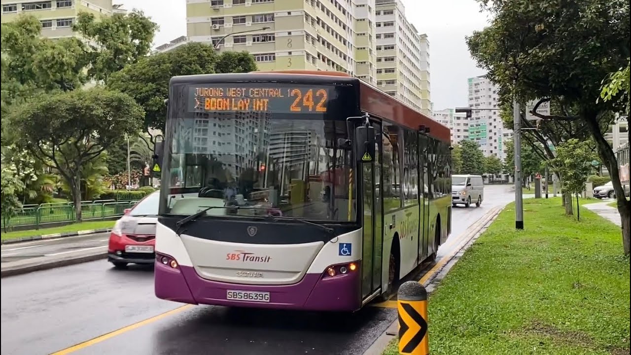 SBST Scania K230UB Euro 5 - SBS8639G on Route/Service 242 - YouTube
