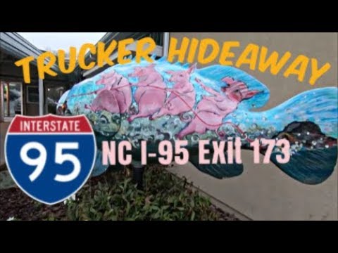 Trucker Hideaway: NC I-95 Exit 173 Ralph's Barbecue - YouTube
