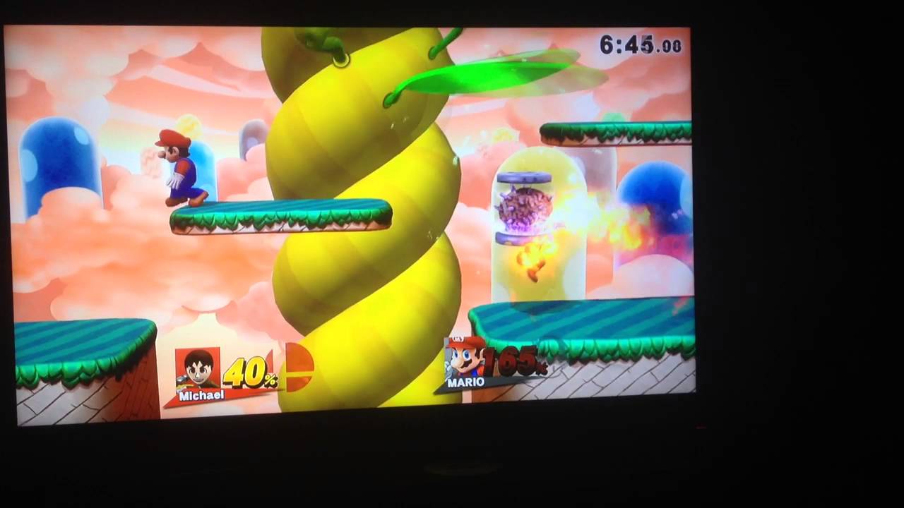 Super Smash Bros Wii U - Michael (Mii) Vs Mario - YouTube