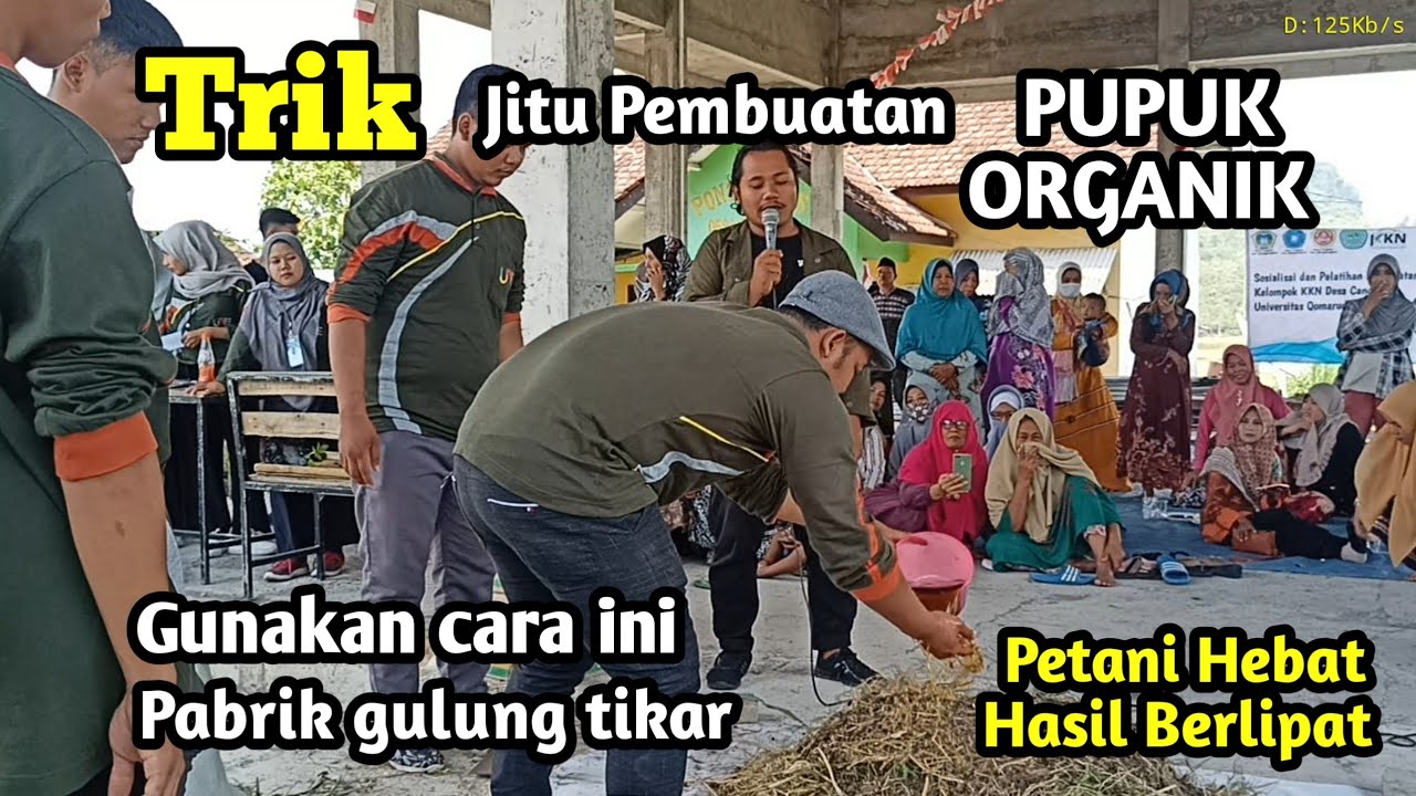 Membuat pupuk organik alami sendiri tanpa modal - YouTube