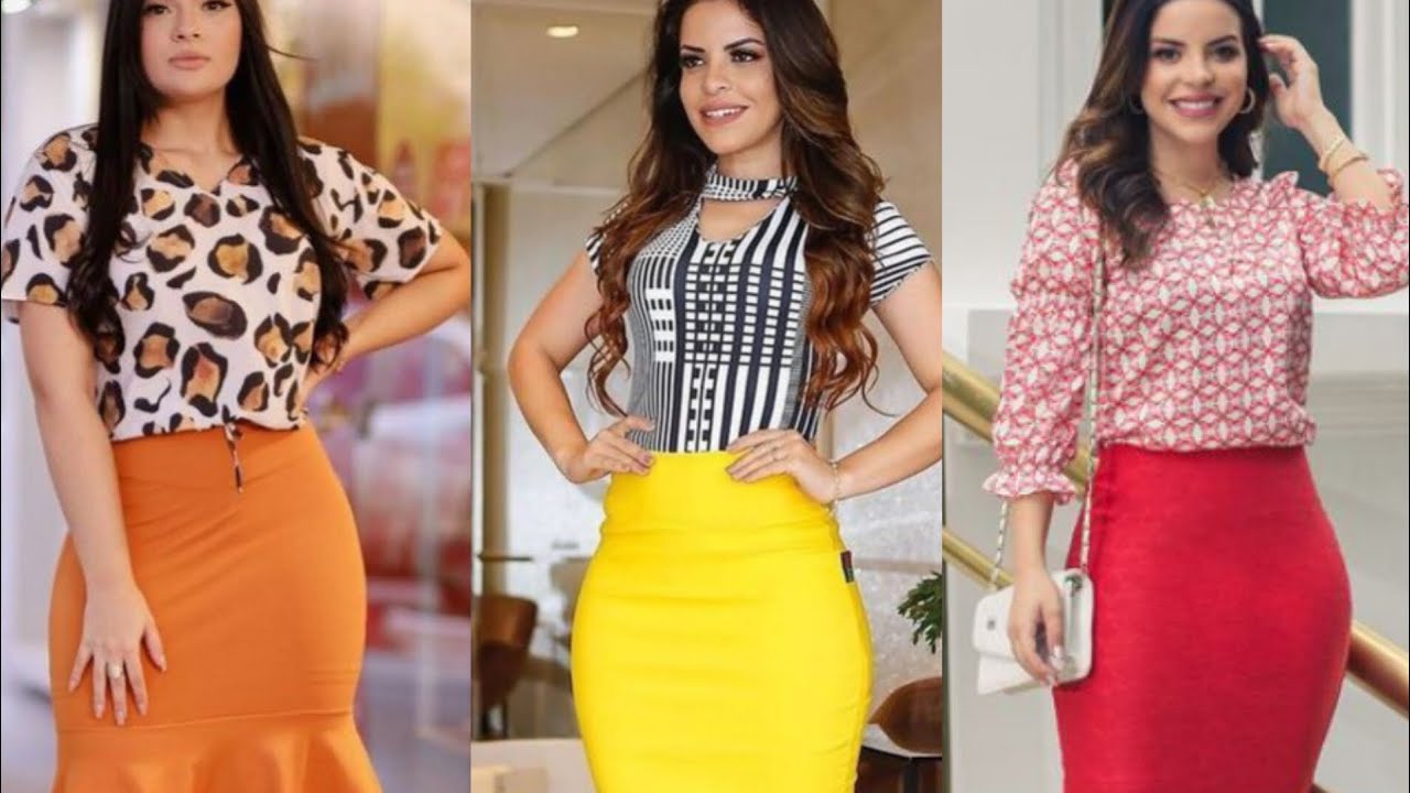 Latest Official Skirt Outfit for Ladies; Office work wear for Ladies ...