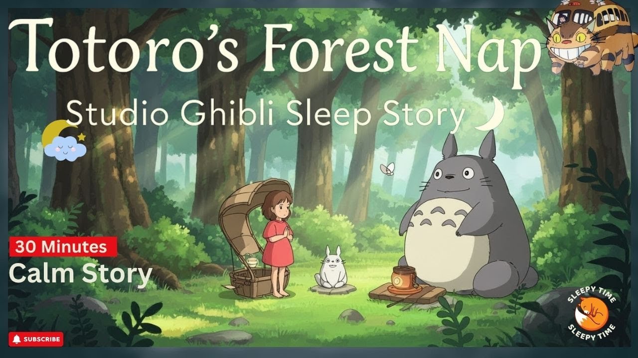 My Neighbor Totoro Sleep Story | Cozy Forest Nap Under Totoro’s Tree 🌲 ...