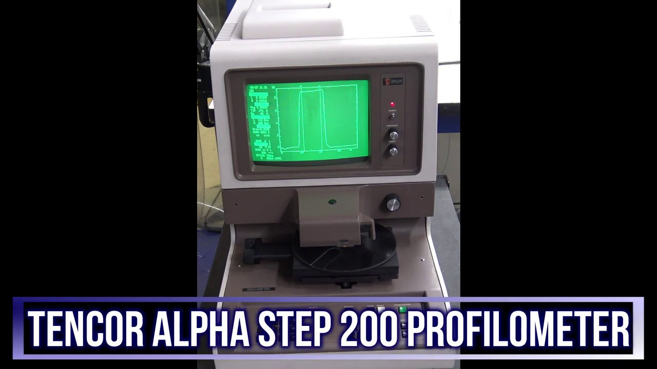Alpha Step 200 Profilometer Source Inspection 6-1-20 - YouTube