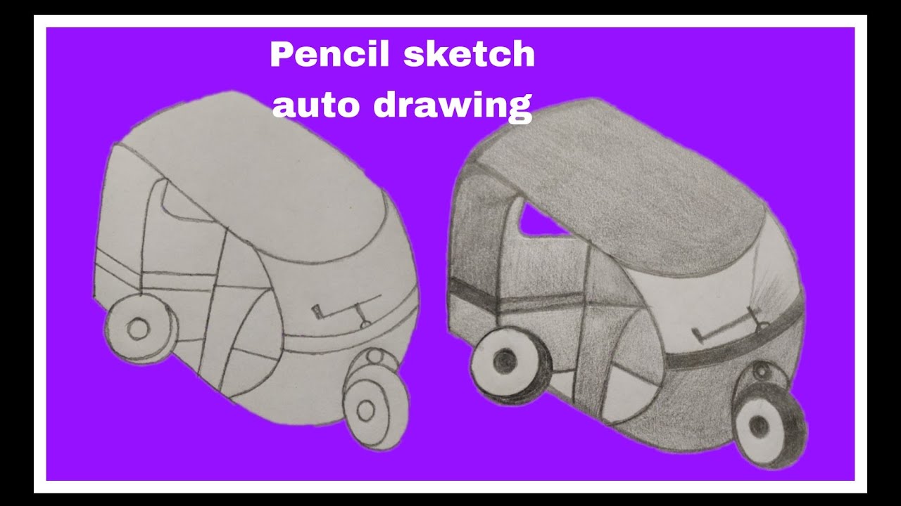 #Auto rickshaw drawing/really easy to draw auto rickshaw for beginners ...