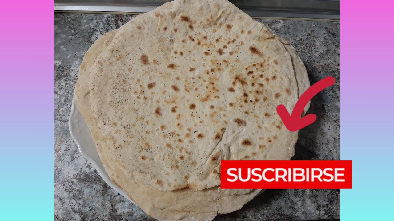 Pan para durum o fajitas👉 ¿como hacer pan libanes? - YouTube