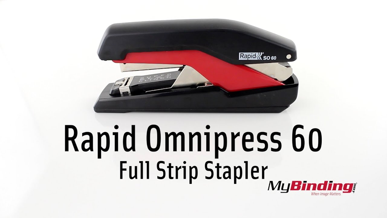 Rapid Omnipress 60 Full Strip Stapler - YouTube