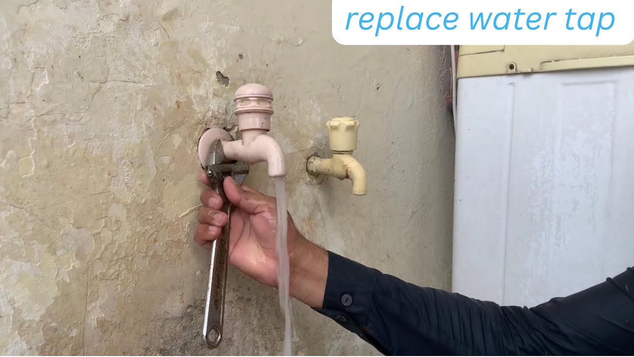 How to change water tap at home || how to install plastic water tap ...