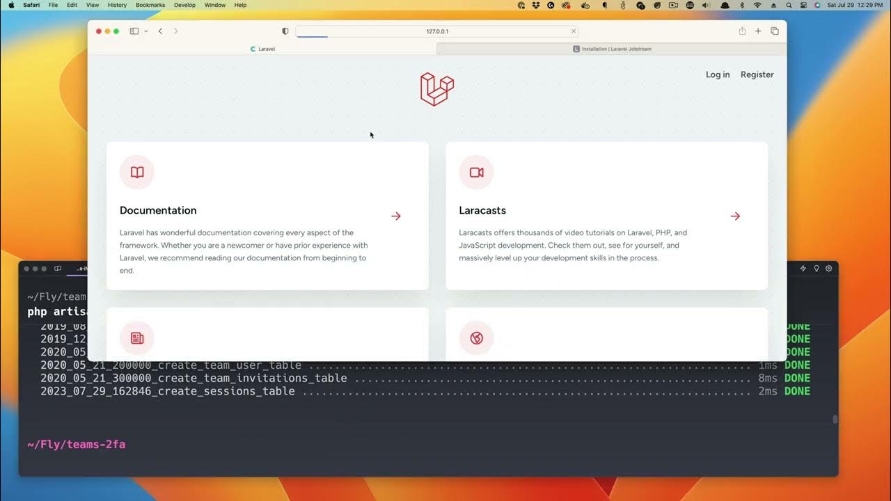 Laravel Jetstream - teams, 2fa, dark mode! - YouTube