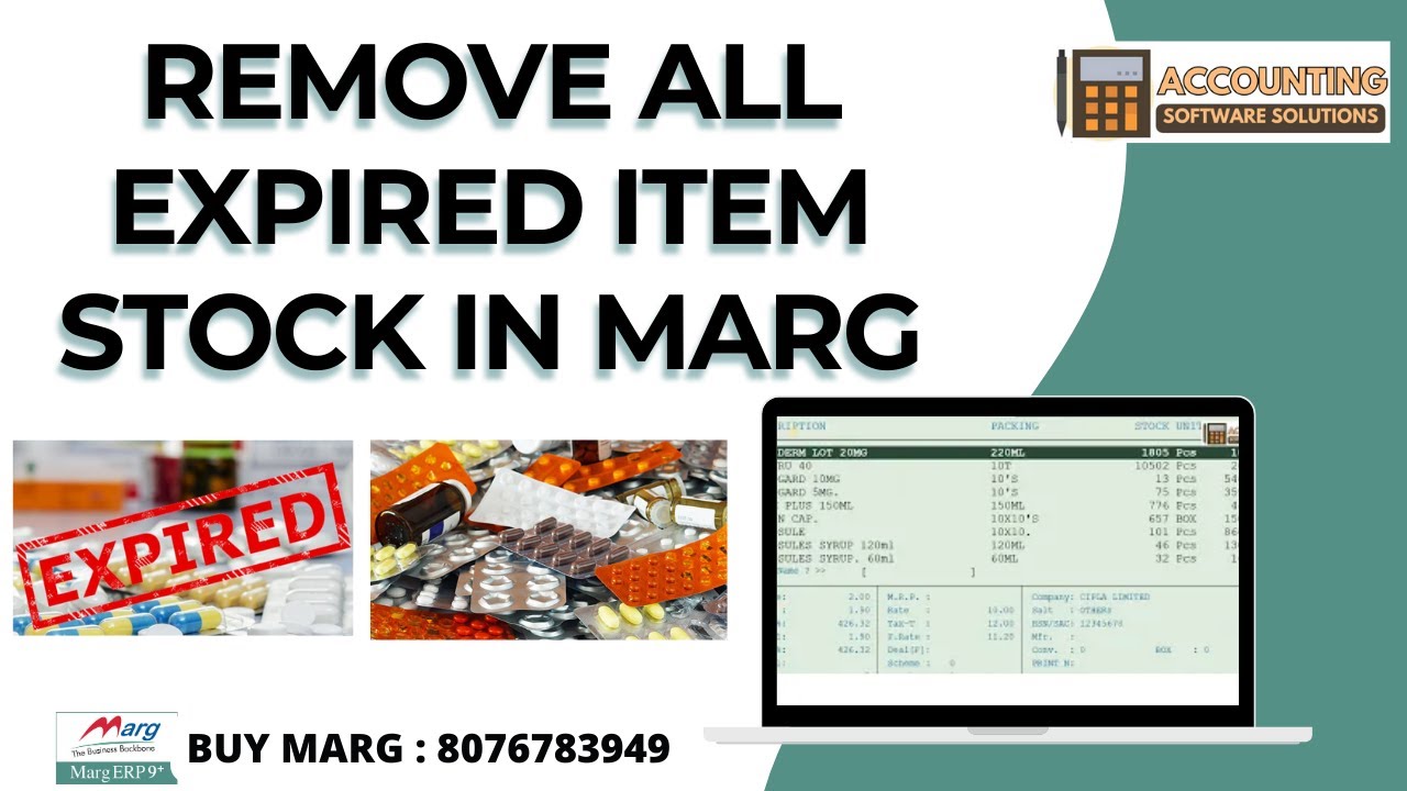How to Remove All Expired Item Stock in Marg ERP Software Step by Step ...