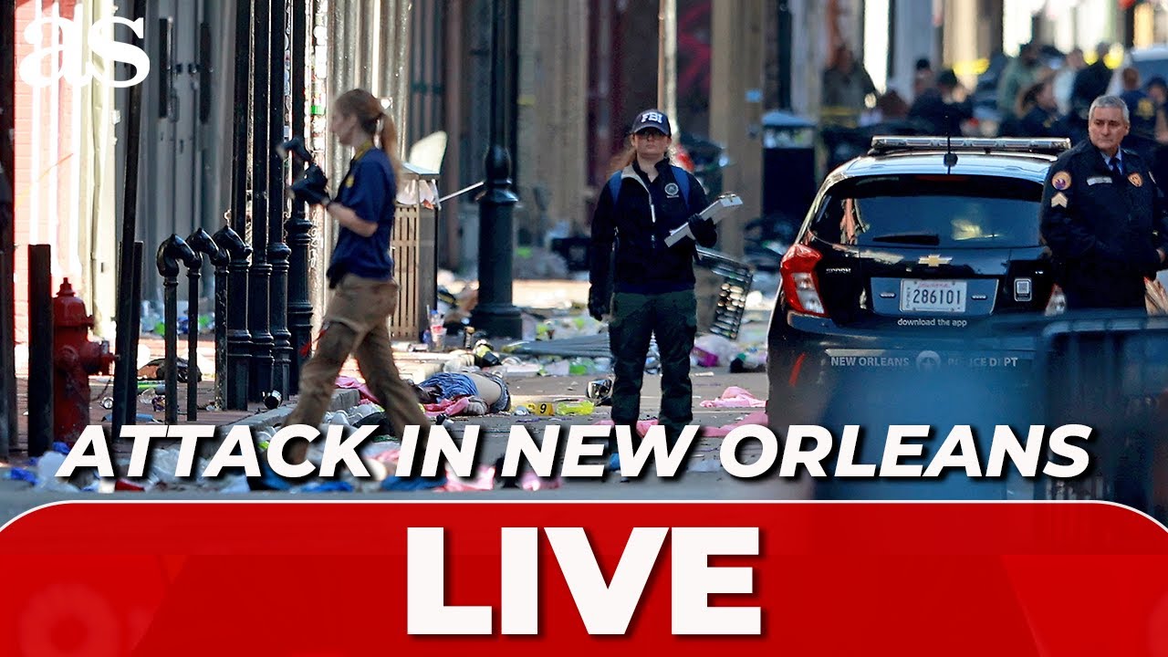 ATTACK in NEW ORLEANS, LIVE | Scene after deadly truck attack in New ...
