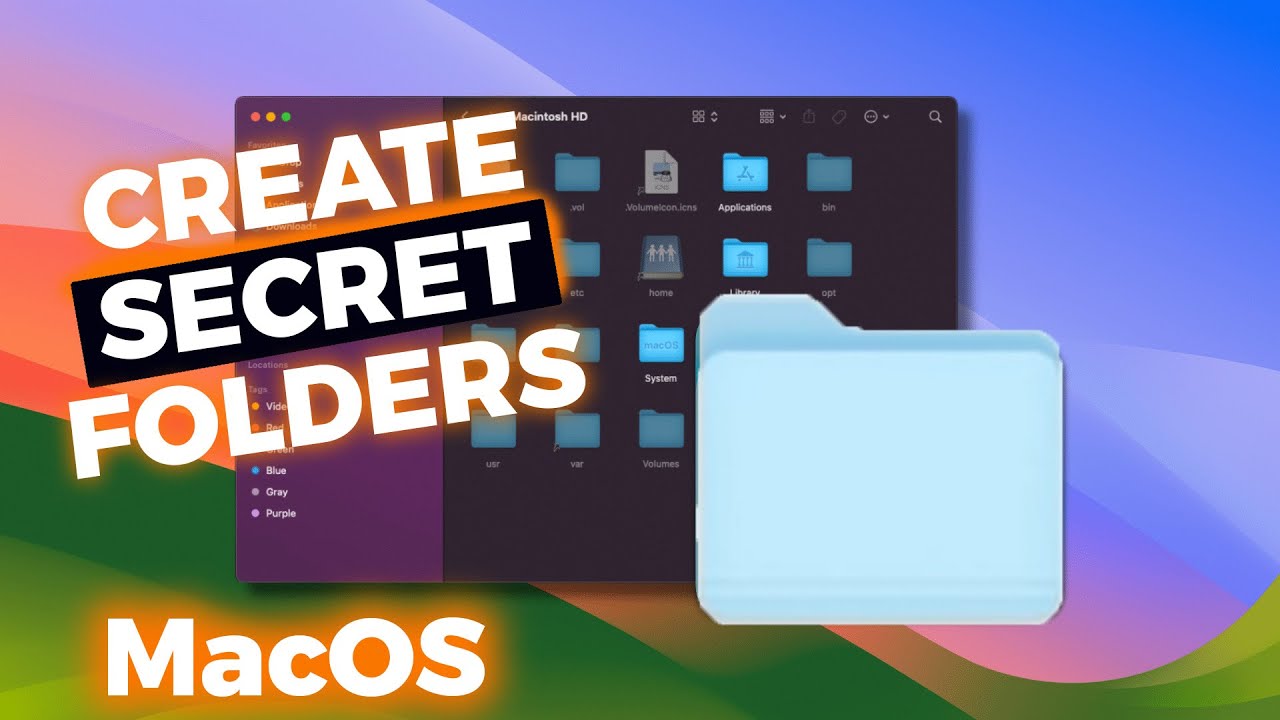 How to Create Hidden and Secret Folders / Files on a Mac - YouTube