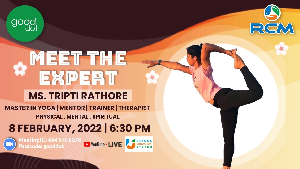 Meet the Expert with Tripti Rathore | YOGA INSTRUCTER AND MENTOR | THEREPIST | - YouTube