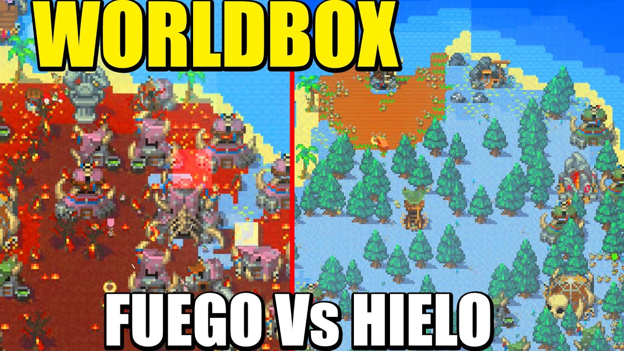 Imperio de FUEGO Vs HIELO - WORLDBOX | Gameplay Español - YouTube