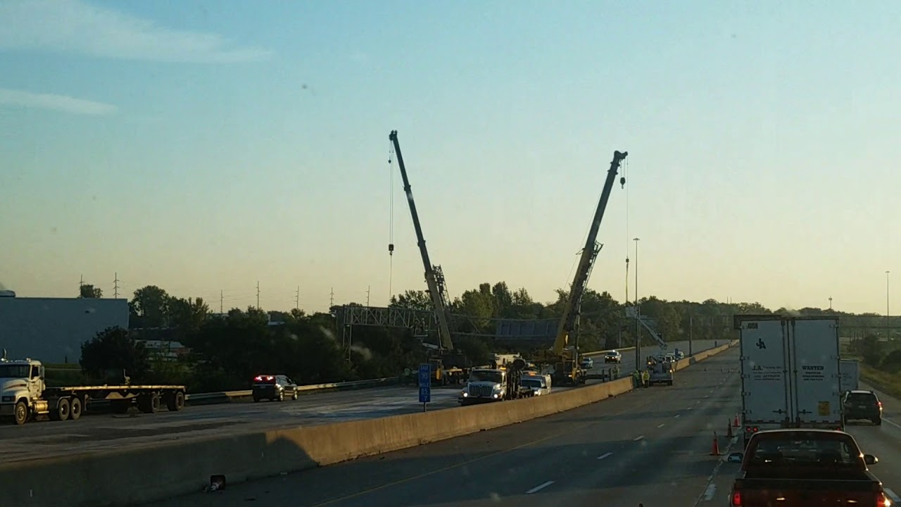 Indianapolis I-70 dump truck accident September 21st 2018 - YouTube