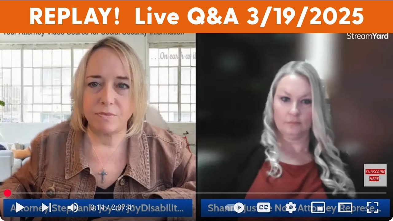 REPLAY - Social Security LIVE Q&A w/ EDPNA Shanna Justice, Guest ...