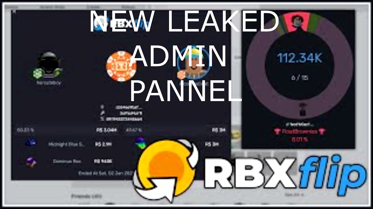 NEW LEAKED ADMIN PANNEL RBXFLIP (RIG COINFLIPS CHECK DESCRIPTION) - YouTube