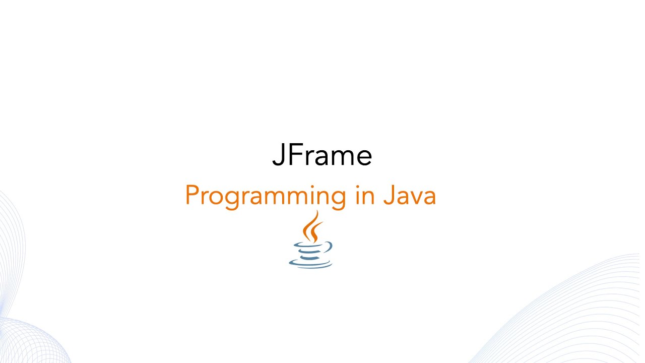 JFrame in java - YouTube