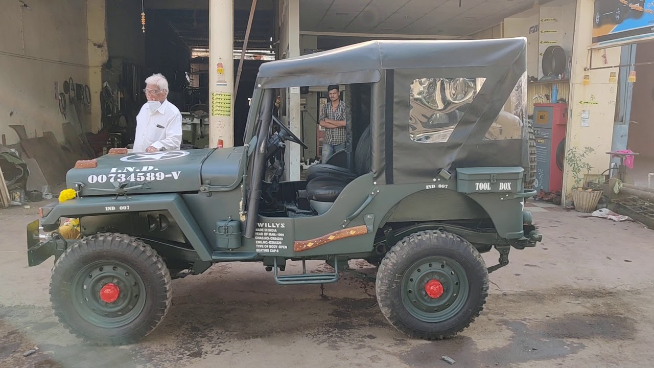 Mahindra Marshal modified to willys - YouTube