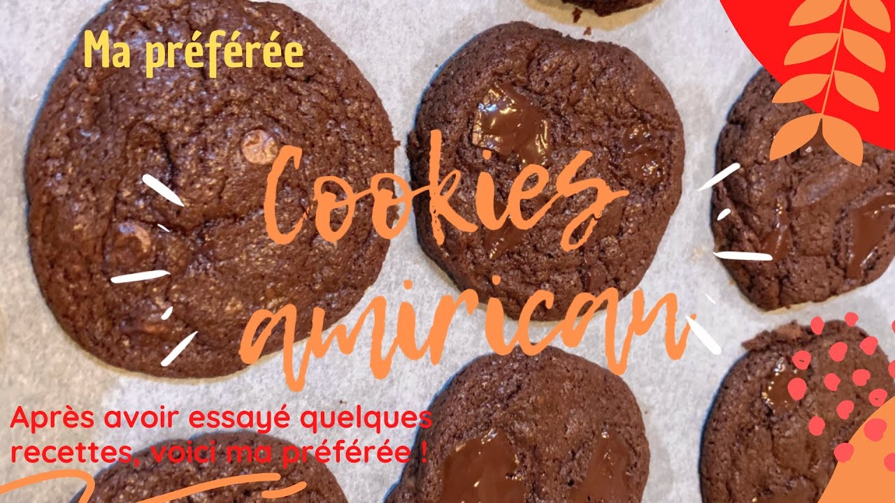 Cookies américain 🇺🇸au chocolat recette facile et rapide - YouTube
