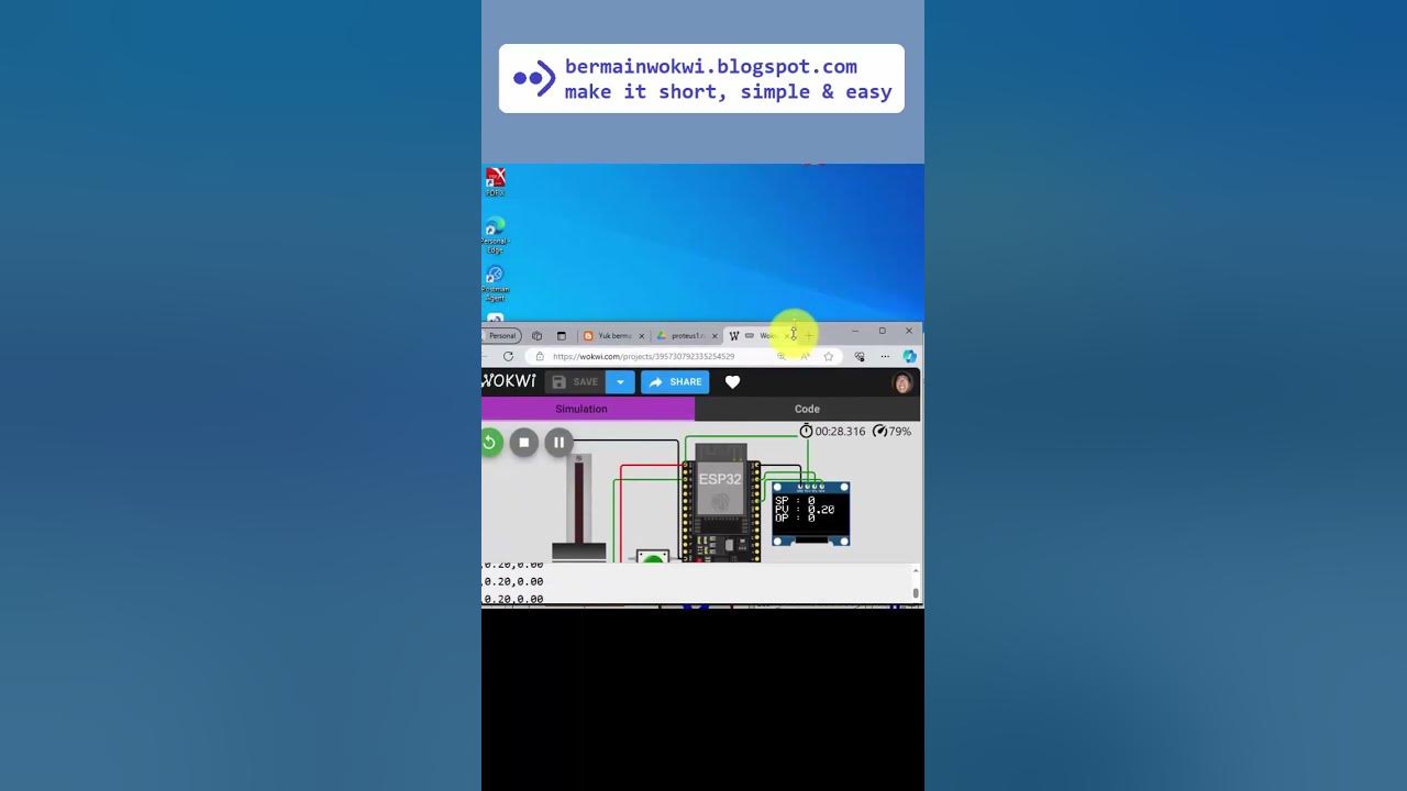 How to make a PID Temperature control in Wokwi, using Proteus connected via serial communication ...