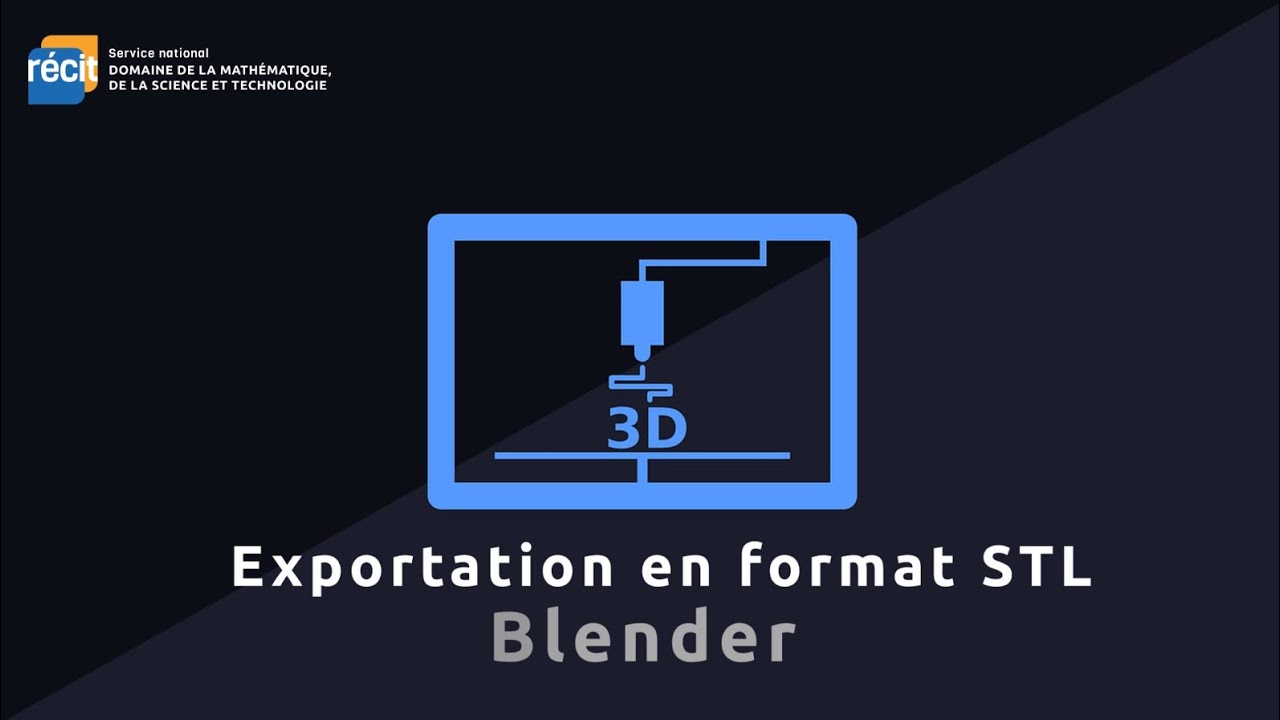 Exporter en format STL - Blender - YouTube