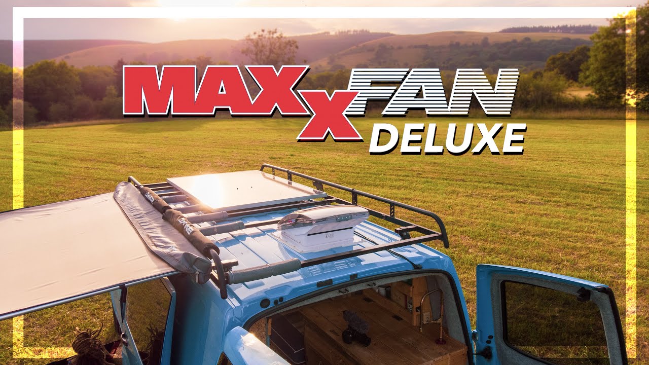 Maxxair Maxxfan Deluxe Roof Vent Fan - T5 Camper Conversion - YouTube
