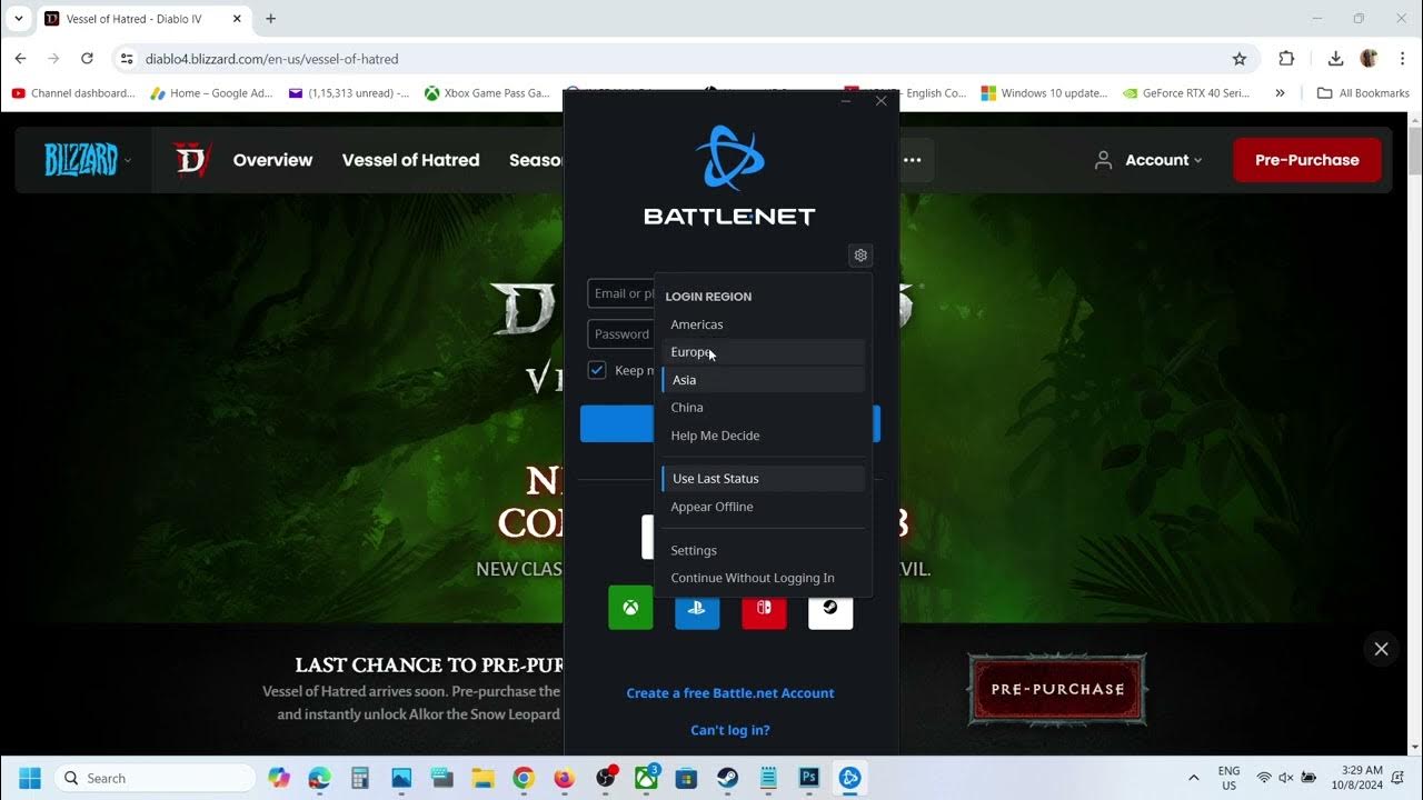 Fix Battle.net Missing Log In Button/Fix Battle.net Not Showing Login Button - YouTube