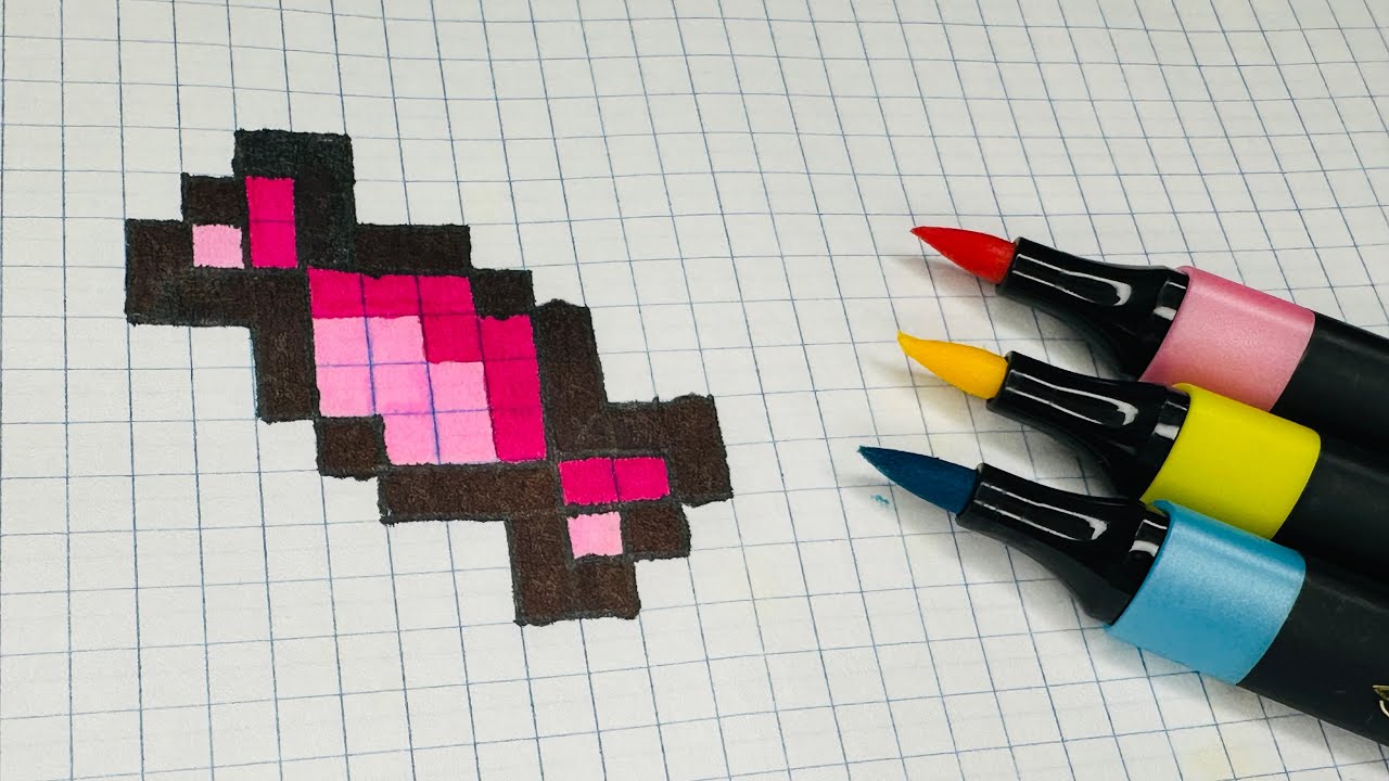 Candy🍬 mini Pixel Art Tutorial - YouTube
