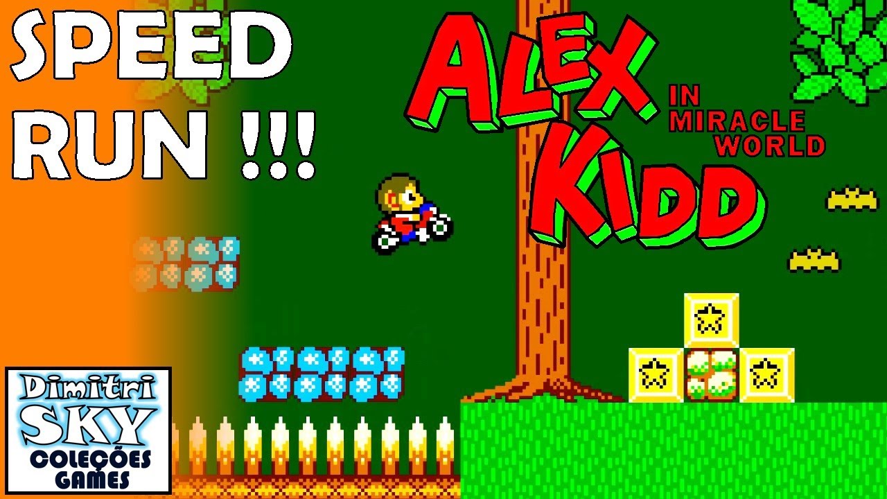 SPEED RUN ALEX KIDD, meu melhor tempo meu menor tempo !!! [MASTER ...
