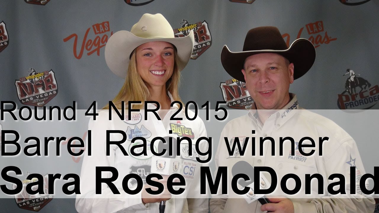 Barrel Racer Sarah Rose McDonald Wins Rd 4 Of The 2015 WNFR - YouTube