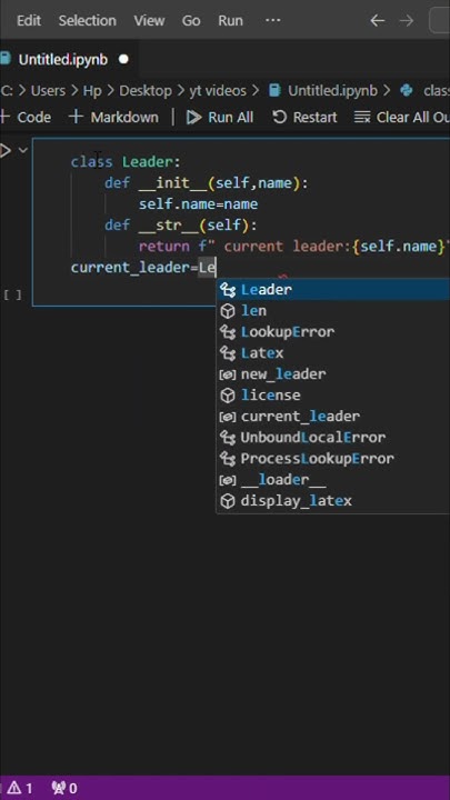 From Champai To Hemant Dynamic Leader Update In Code Coding Pythoncoding Codingtutorial